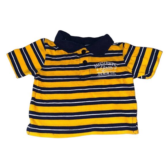 Tuff Athletics | Shirts & Tops | Tuff Guys Yellow Navy Blue White Polo ...